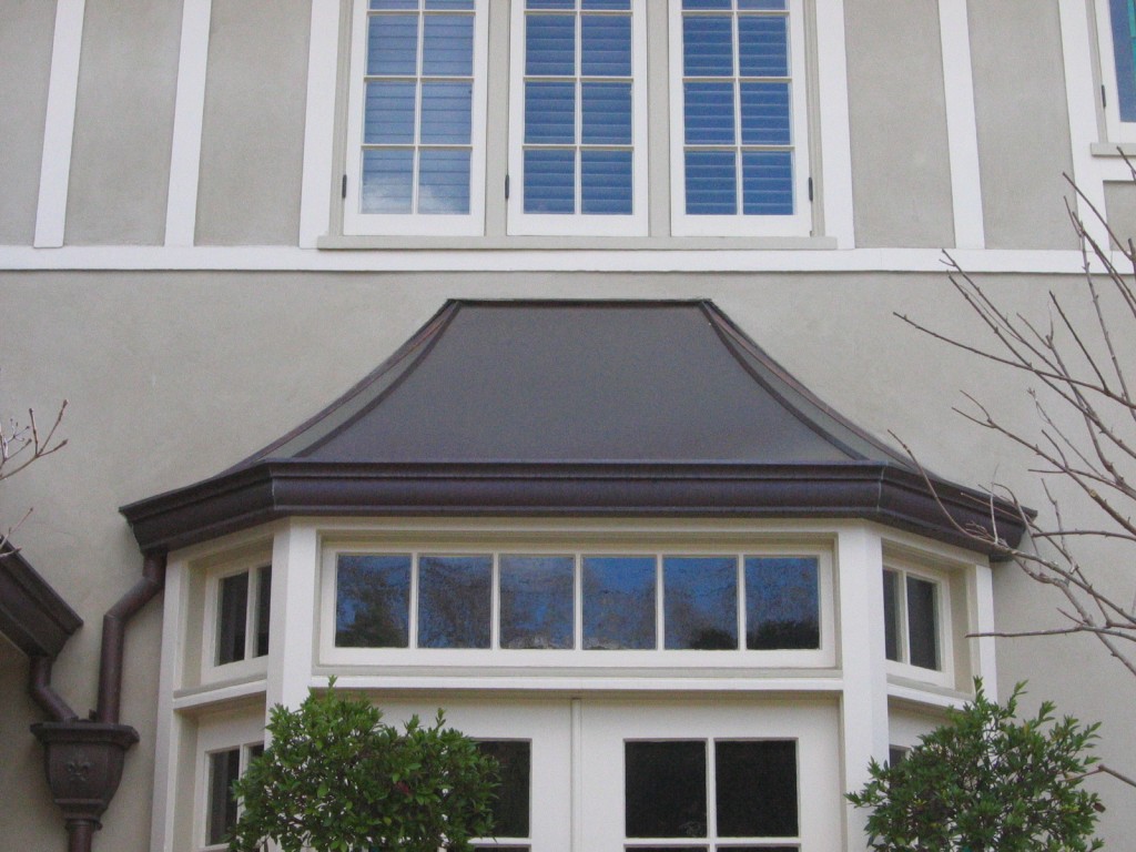 Eclipse Millennium Copper Gutter Below Copper Bay Window