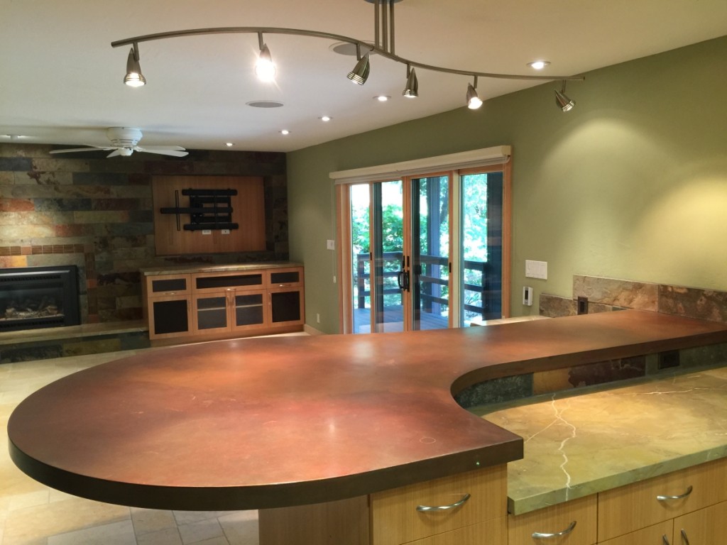 Custom 48 oz Copper Countertop 60″ wide x 120″ long