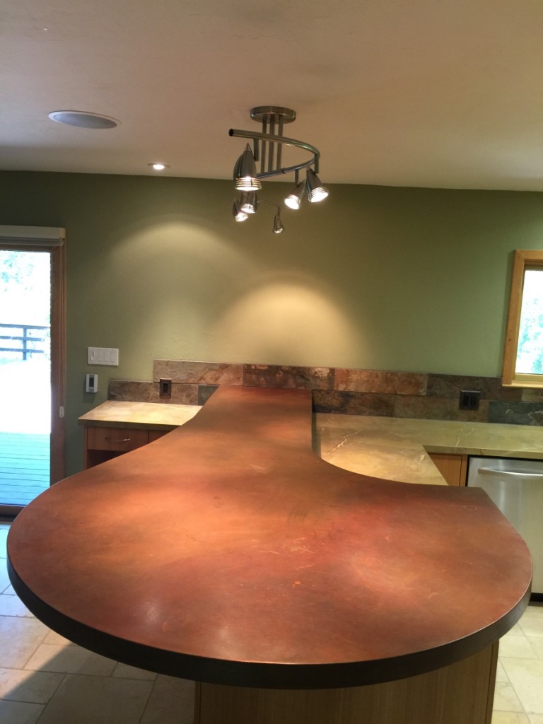 Custom 48 oz Copper Countertop 60″ wide x 120″ long