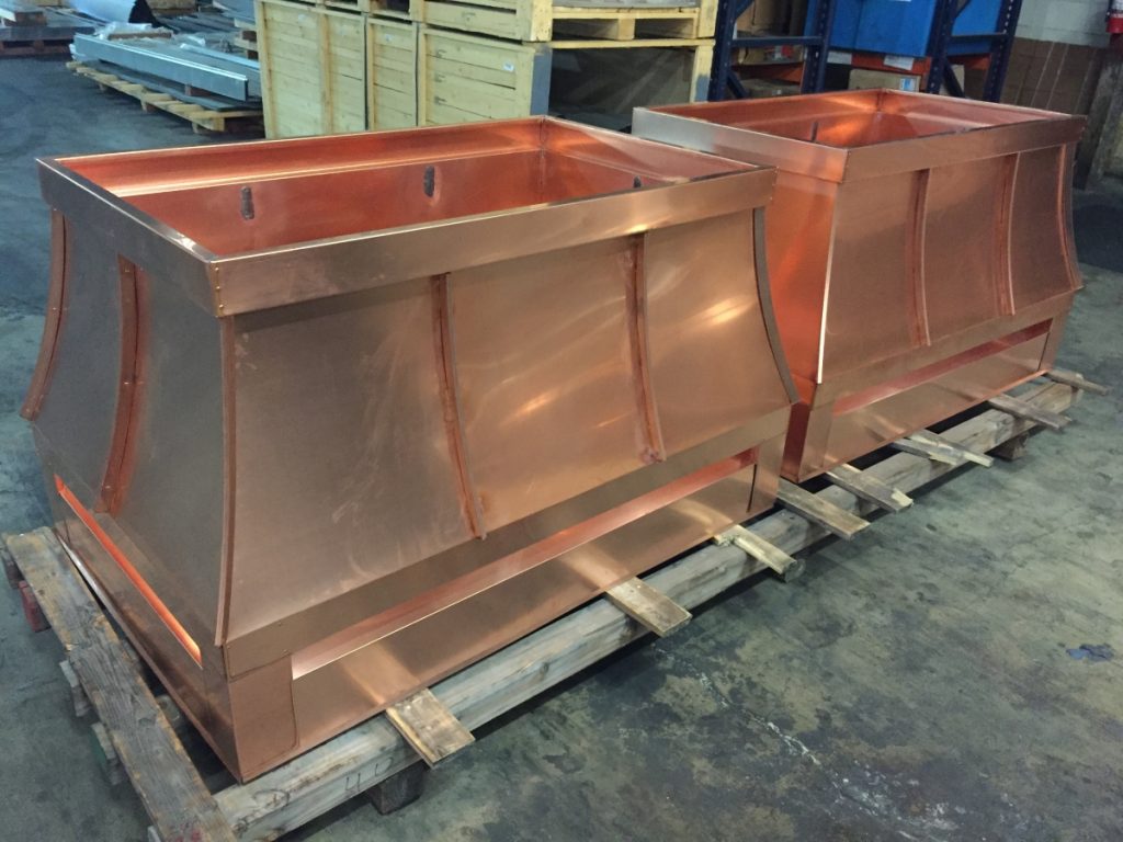 Custom Copper Standing Seam Deco Tops