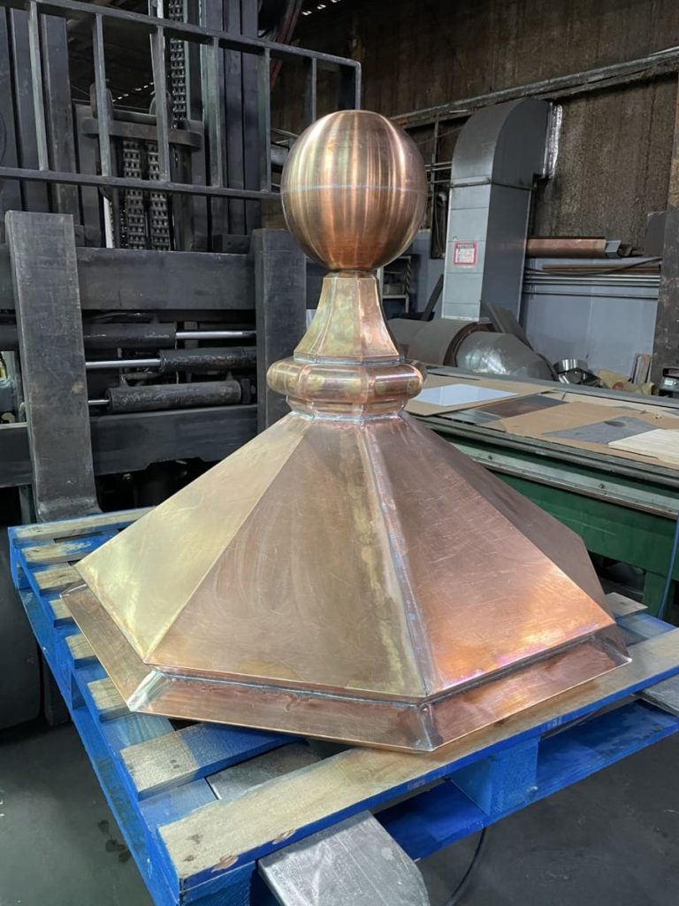 Custom Copper Turret Finial