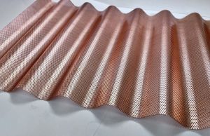 Corrugated Perforated Copper Panels